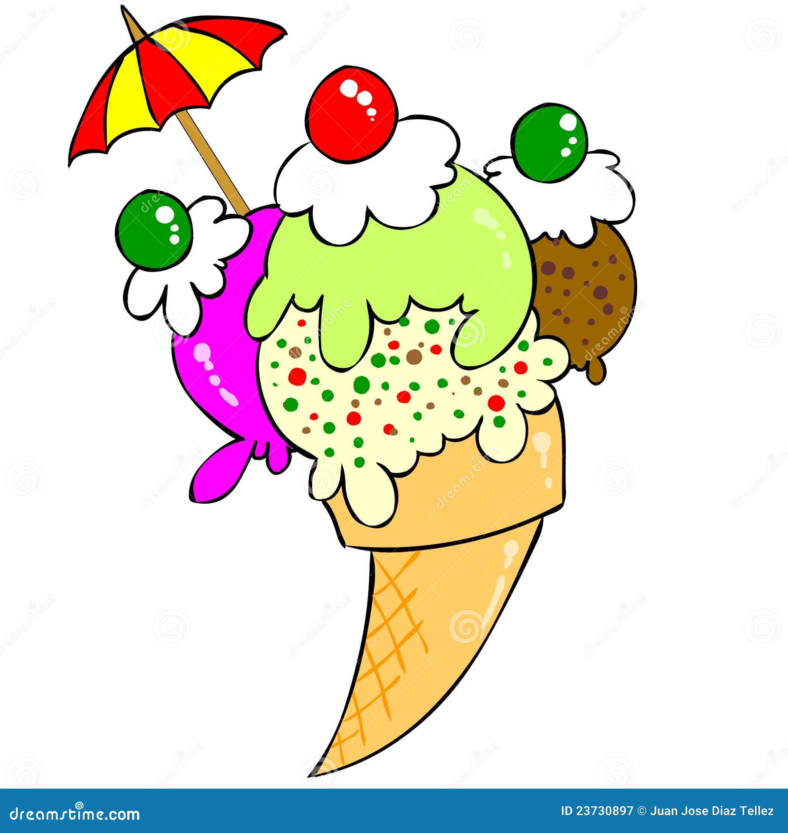 Gelato illustrazione vettoriale. Illustrazione di squisito - 23730897