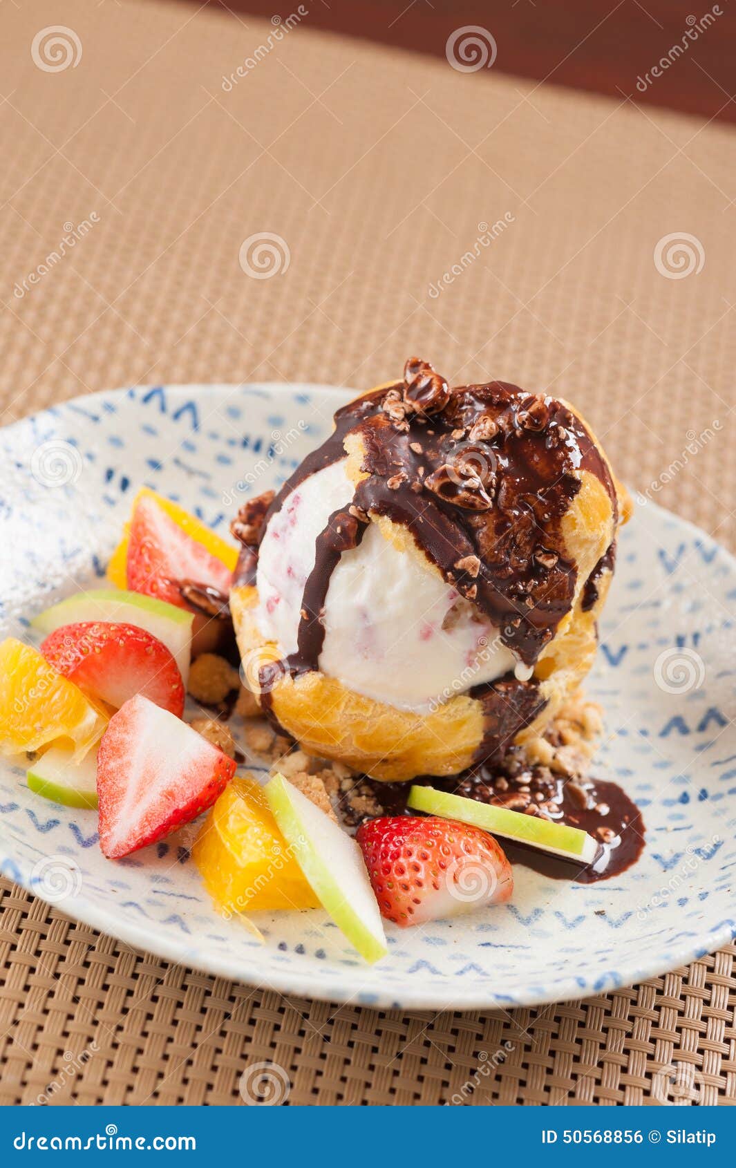 Gelato stock photo. Image of confectionary, pastry, garnish - 50568856
