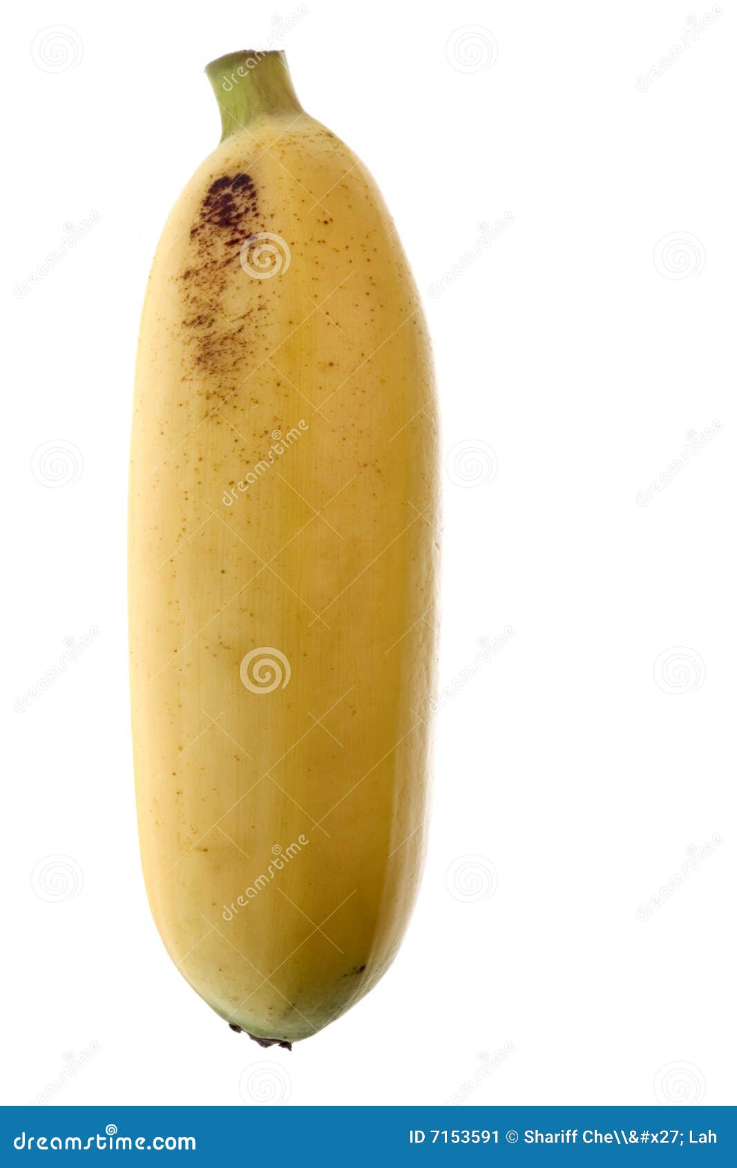 Gelbe Banane getrennt stockbild. Bild von frisch, nachtisch - 7153591