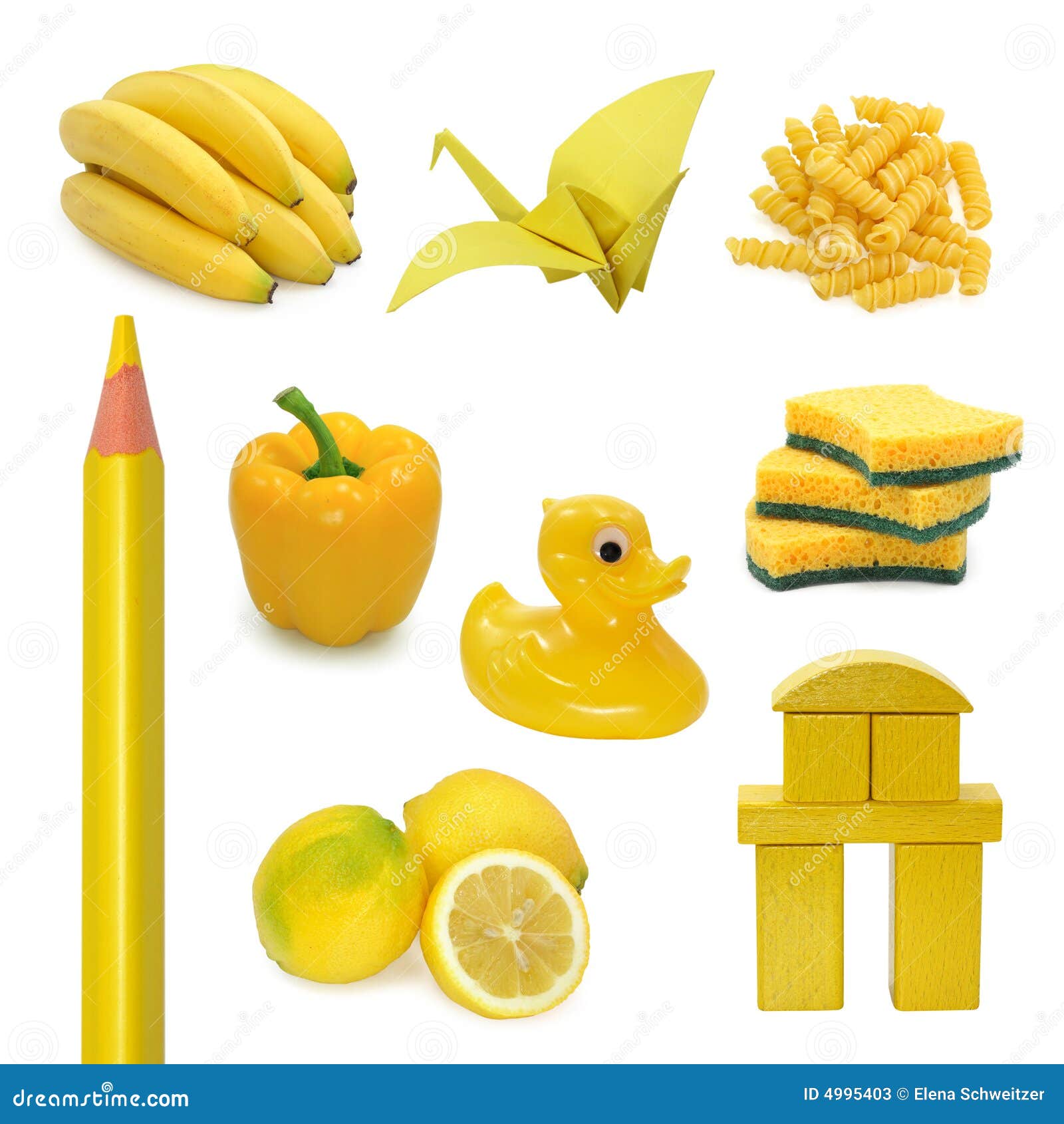 Gelbe Bilder stockbild. Bild von schwamm, getrennt, studie - 4995403