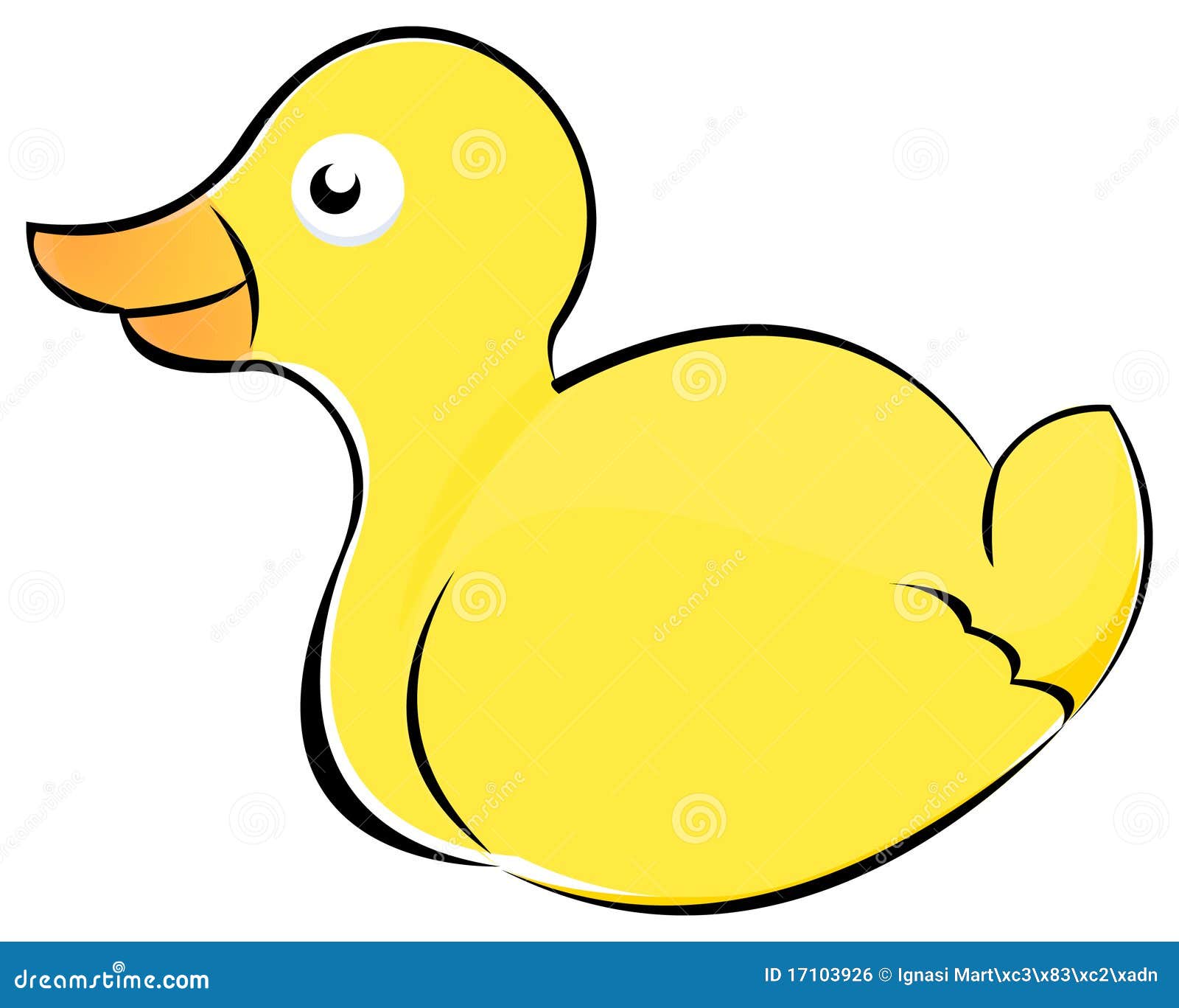 Gelbe Ente vektor abbildung. Illustration von graphik - 17103926