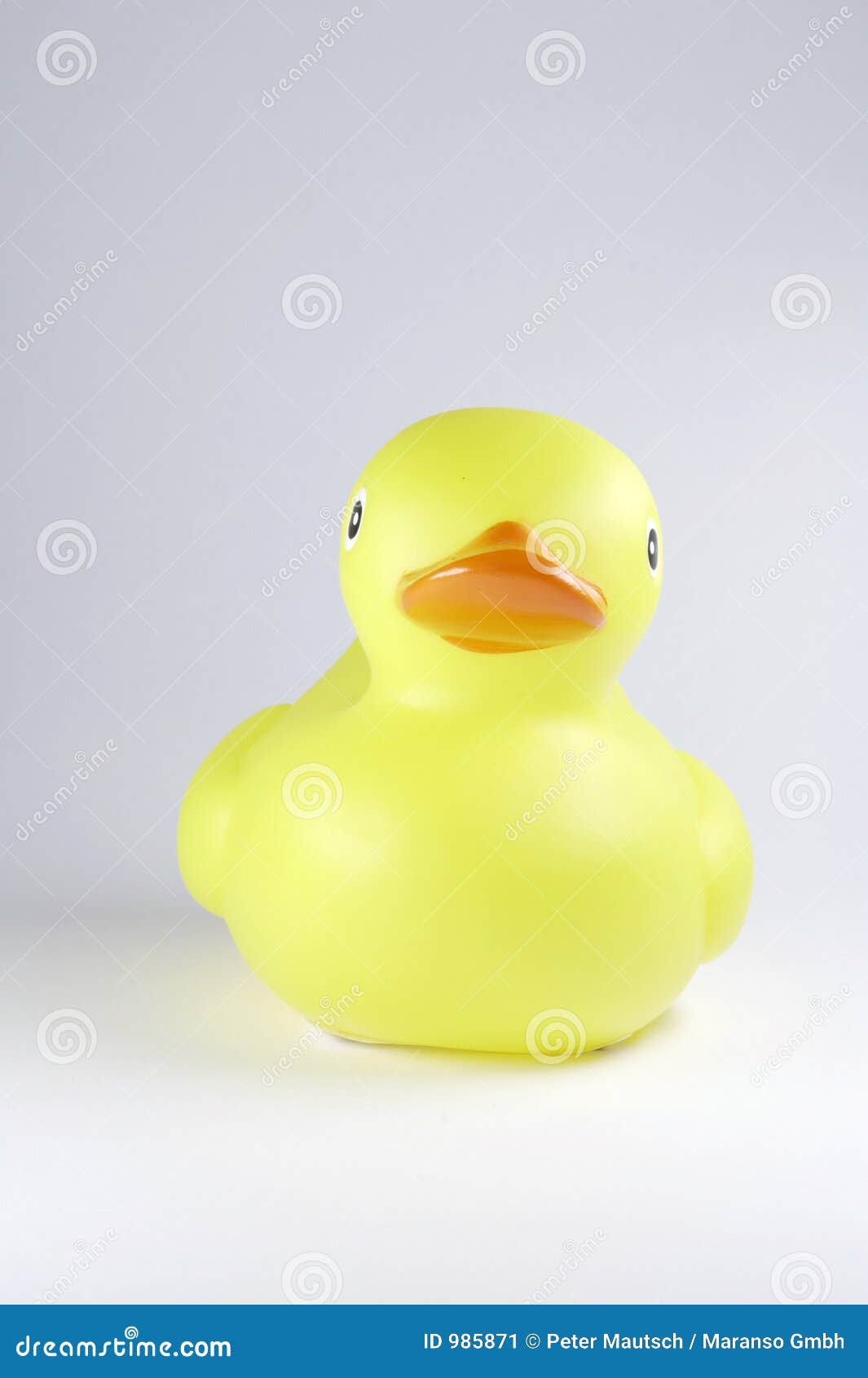 Gelbe Ente Mit Rotem Schnabel 01 Stockbild - Bild von liebling, baden ...