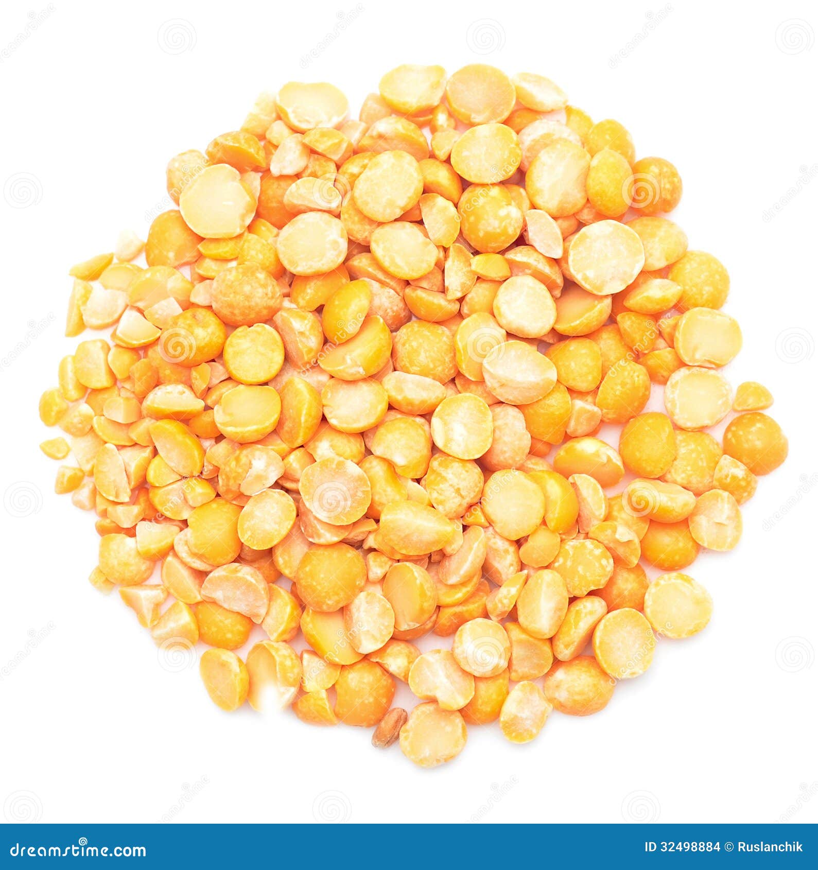 Gelbe Erbsen stockfoto. Bild von nahrung, stapel, erbsen - 32498884