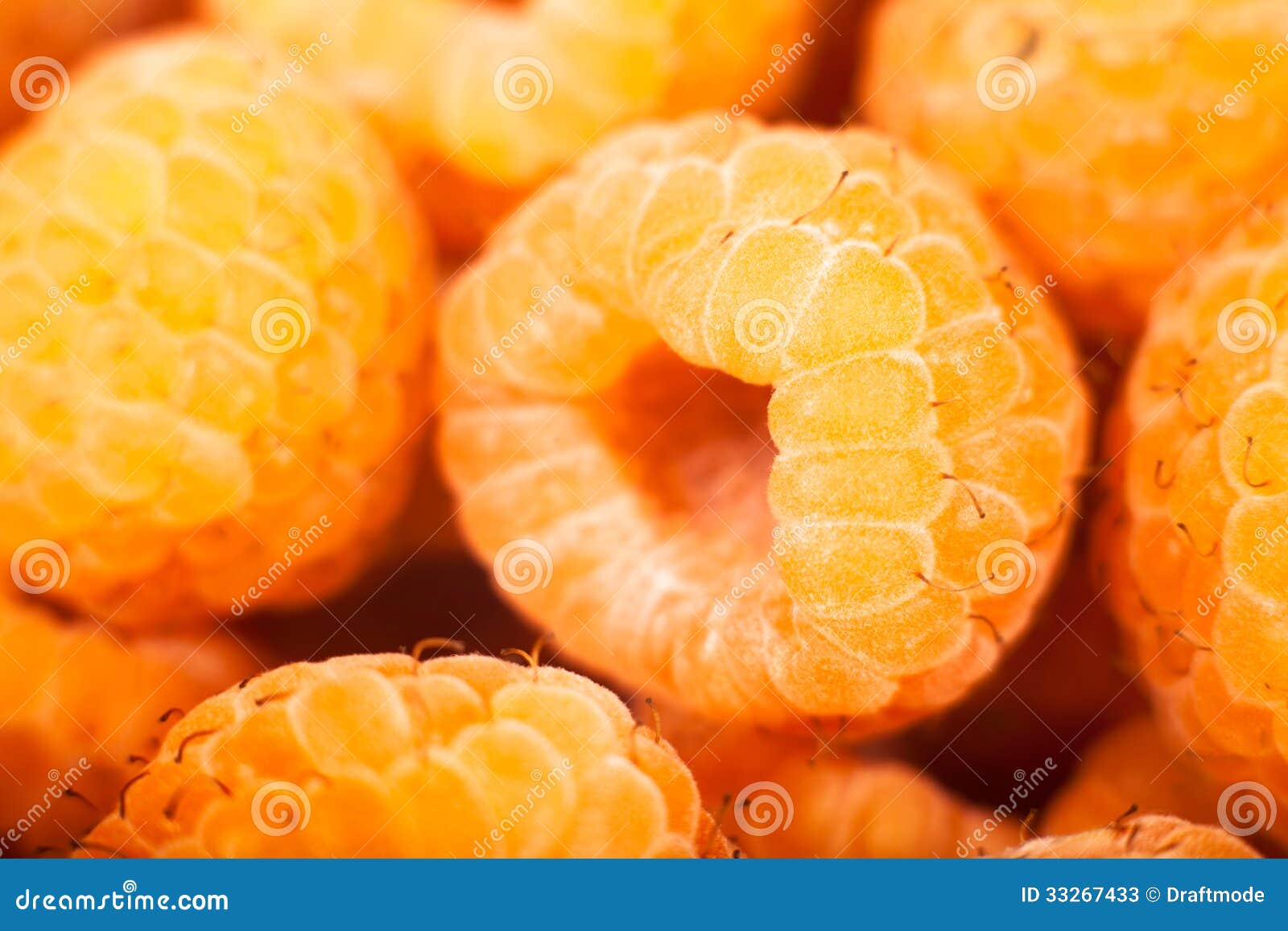Gelbe Himbeere stockbild. Bild von organisch, himbeeren - 33267433