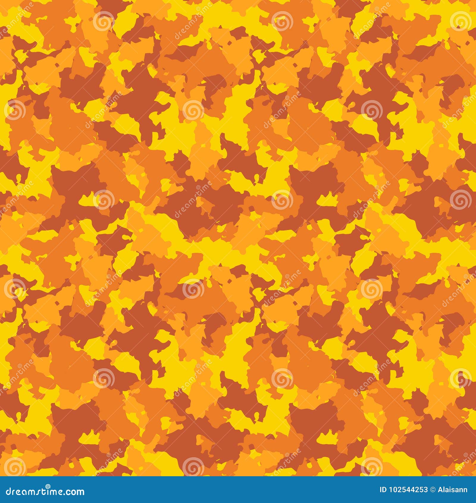 Gelbe Und Orange Herbst UFO-Tarnung Vektor Abbildung - Illustration von ...