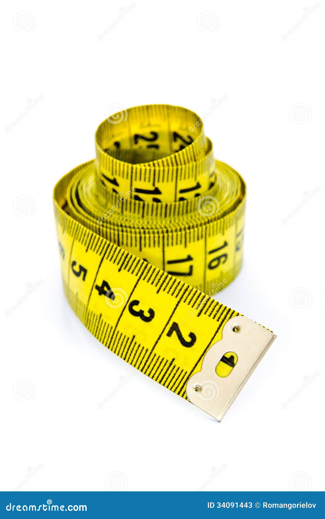 Gelber Zentimeter stockbild. Bild von arbeit, plastik - 34091443