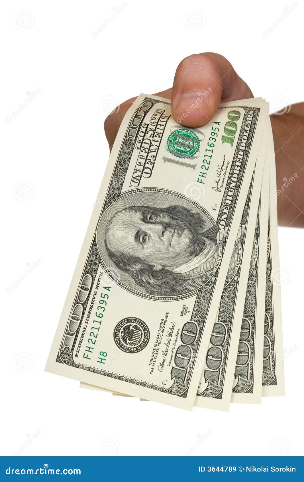 Geld in der Hand stockbild. Bild von änderung, bargeld - 3644789