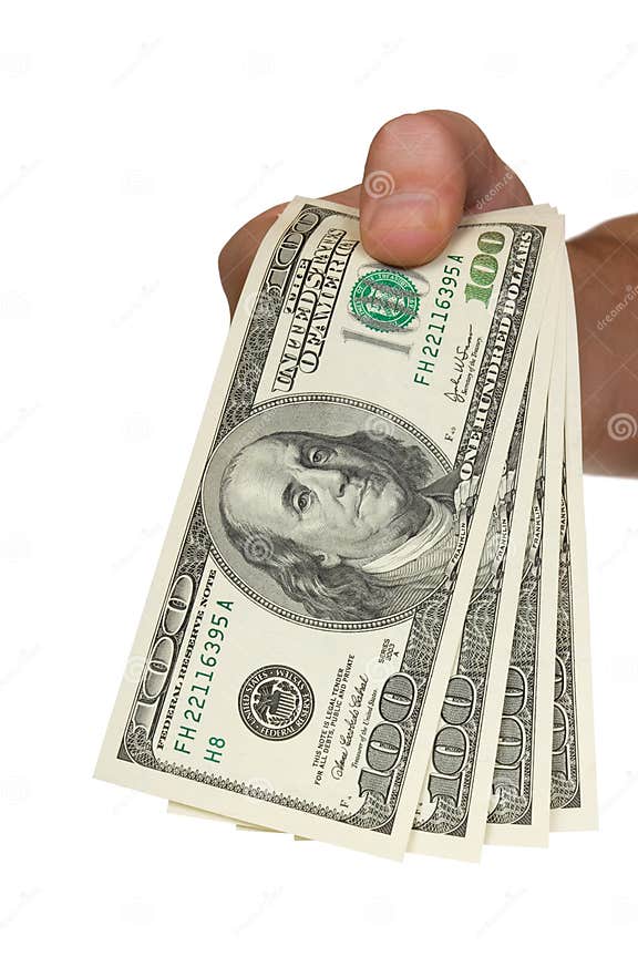 Geld in der Hand stockbild. Bild von änderung, bargeld - 3644789