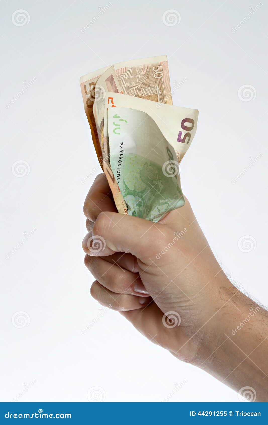 Geld in der Hand stockbild. Bild von voll, grün, ideen - 44291255