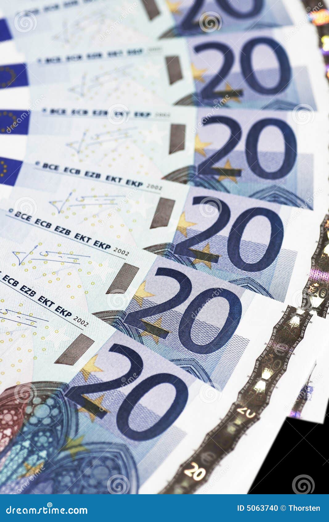 Geld - Detail Van 20 Het Euro Nota's Stock Foto - Image of stapel, euro ...