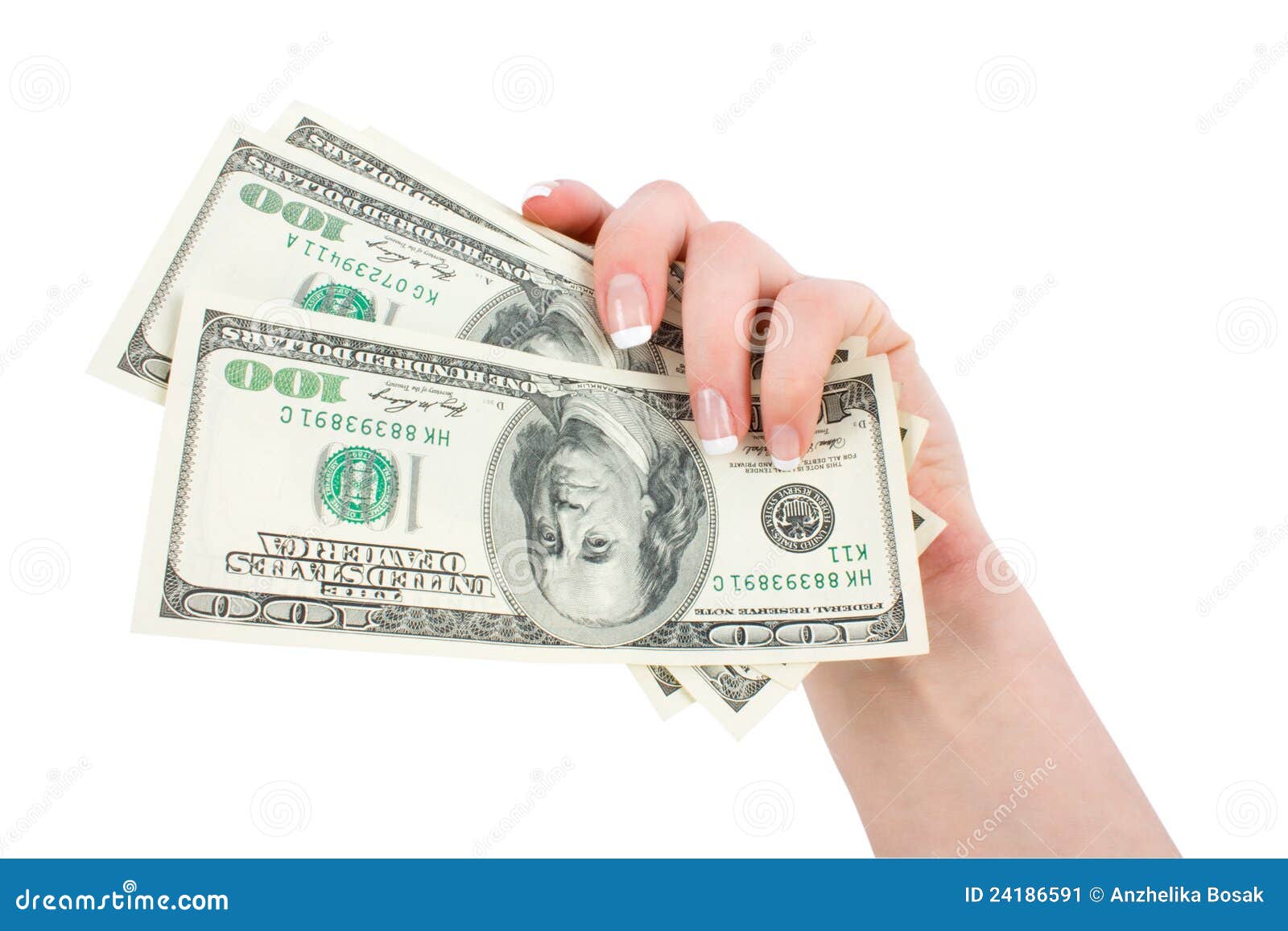 Geld in een gevende hand stock afbeelding. Image of zaken - 24186591