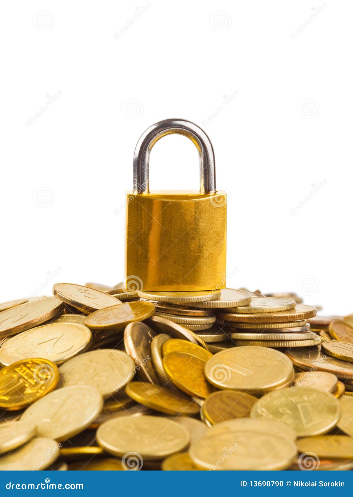 Geld en slot stock foto. Image of samenvatting, geld - 13690790