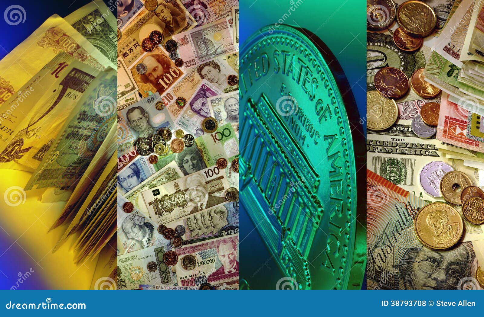Geld - Internationale Munt stock foto. Image of bankwezen - 38793708