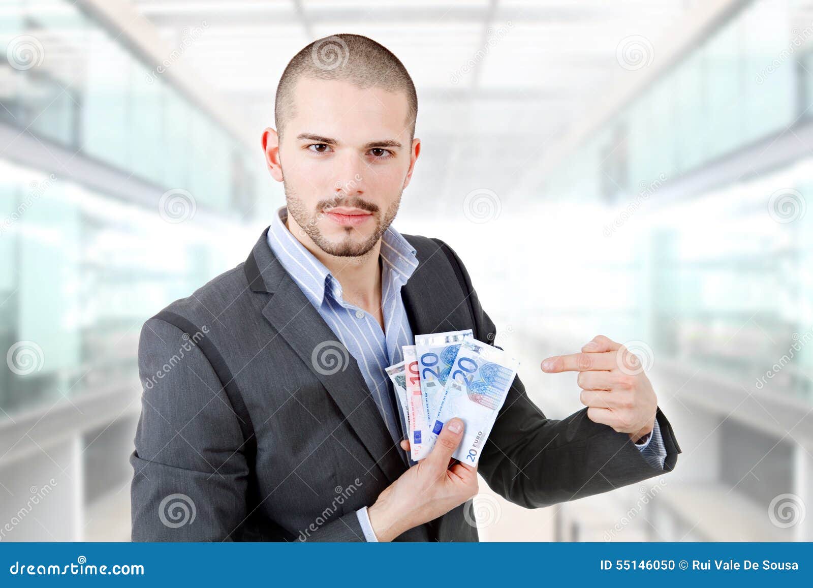 Geld Man stockfoto. Bild von europa, banknoten, geld - 55146050