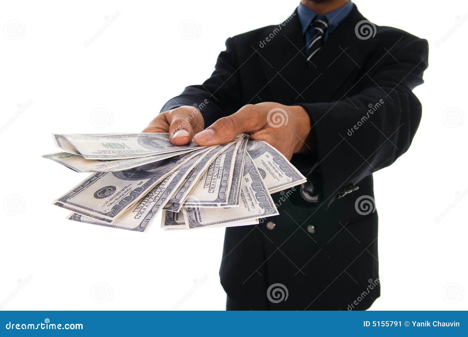 Geld-Mann stockbild. Bild von geschäftsmann, schwarzes - 5155791