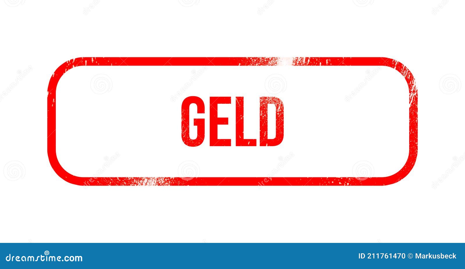 Geld - Red Grunge Rubber, Stamp Stock Illustration - Illustration of ...
