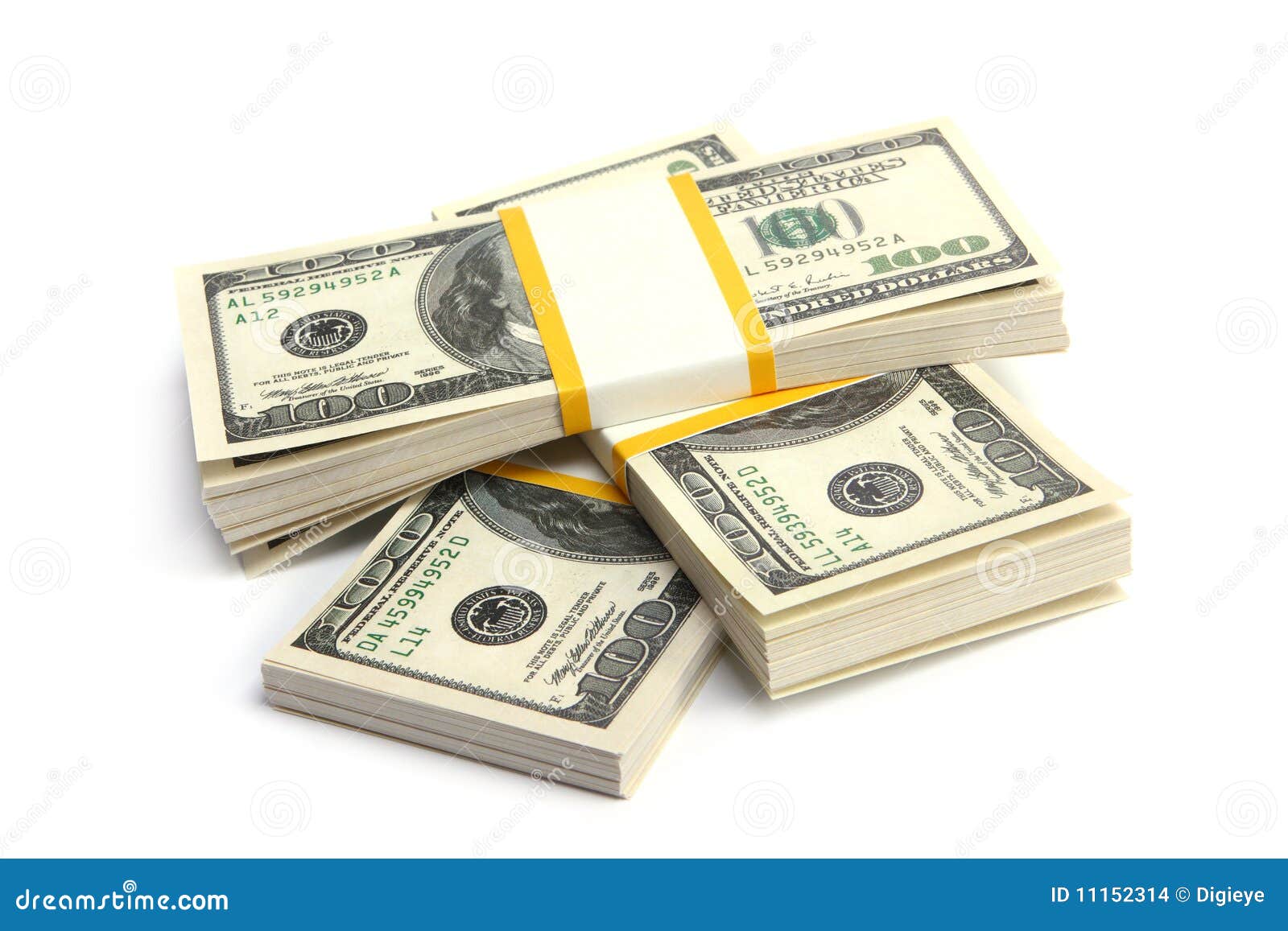 Geld - Stapel dollars stock foto. Image of geld, honderd - 11152314