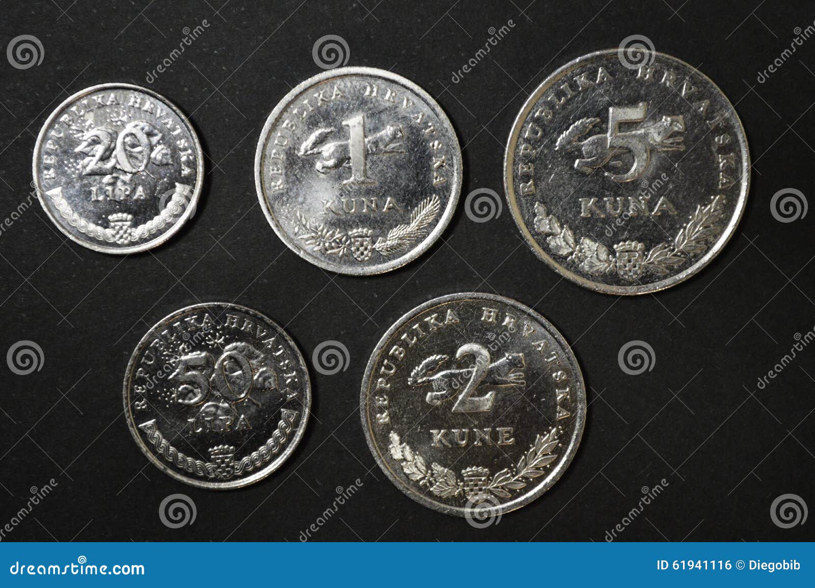 Geld Van De Kuna Het Kroatische Munt Stock Foto - Image of muntstukken ...