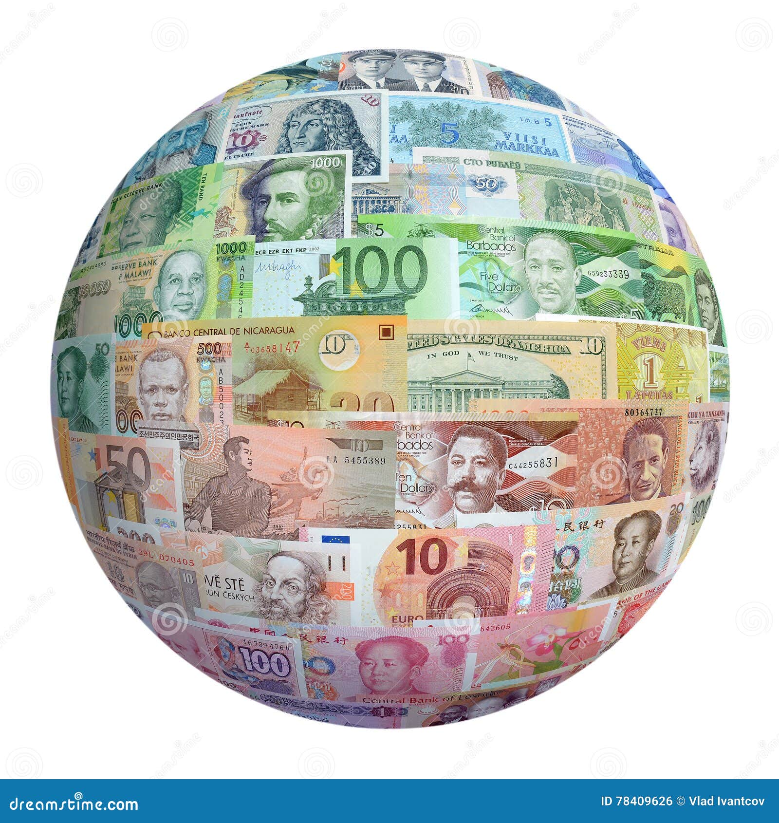 Geld Van De Verschillende Landen Stock Foto - Image of uitwisseling ...