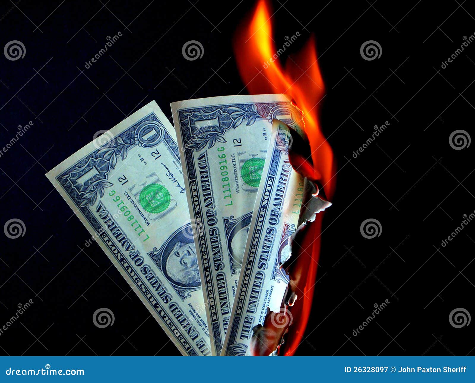 Geld zum zu brennen stockbild. Bild von vergeudung, finanzierung - 26328097