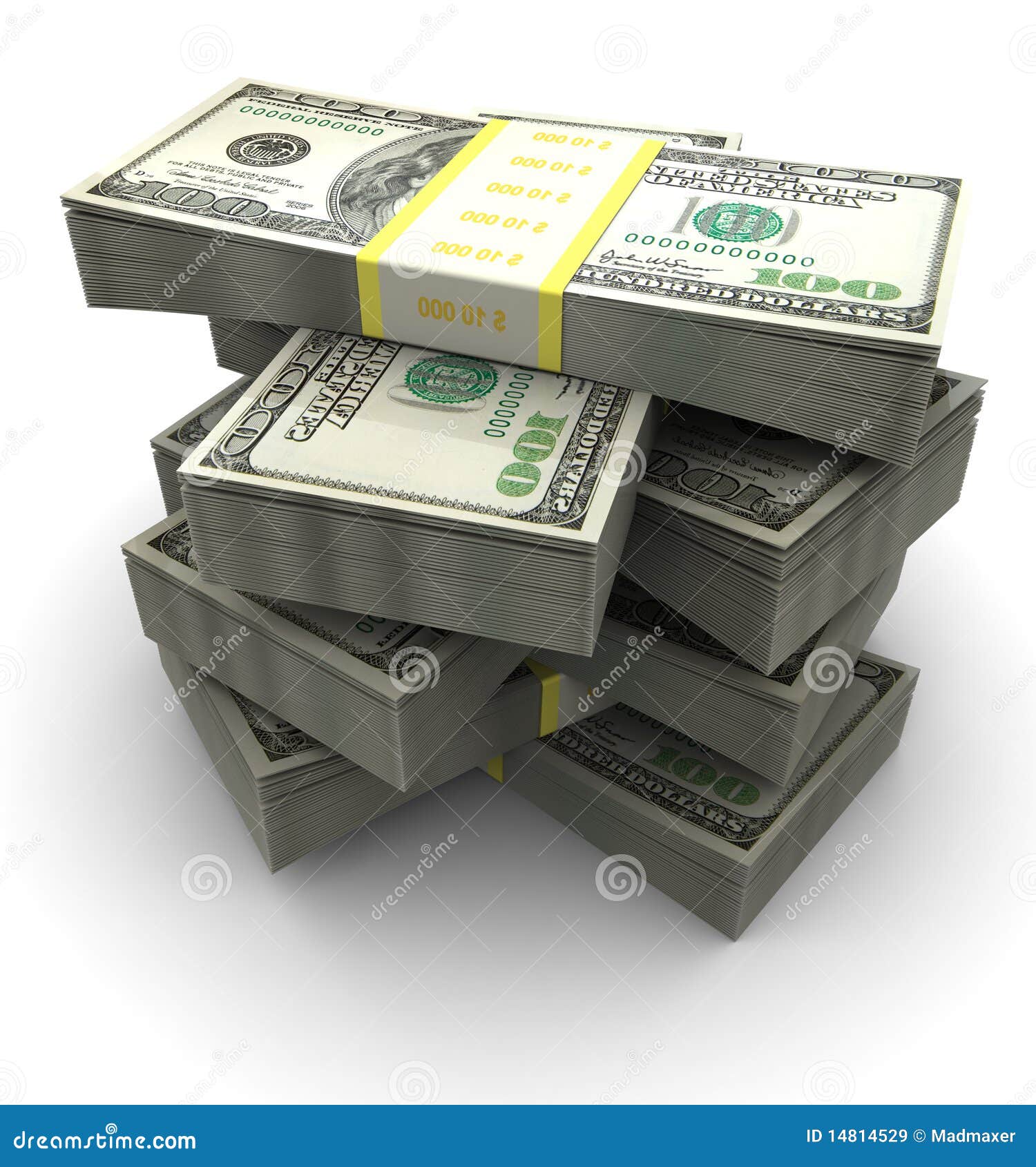 Geldhaufen stock abbildung. Illustration von rechnung - 14814529
