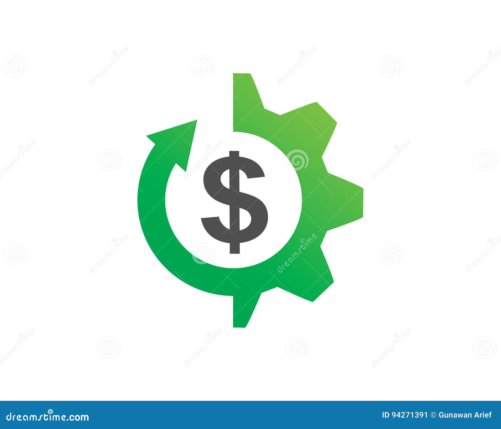 Geldsysteem Logo Template Design Vector, Embleem, Ontwerpconcept ...