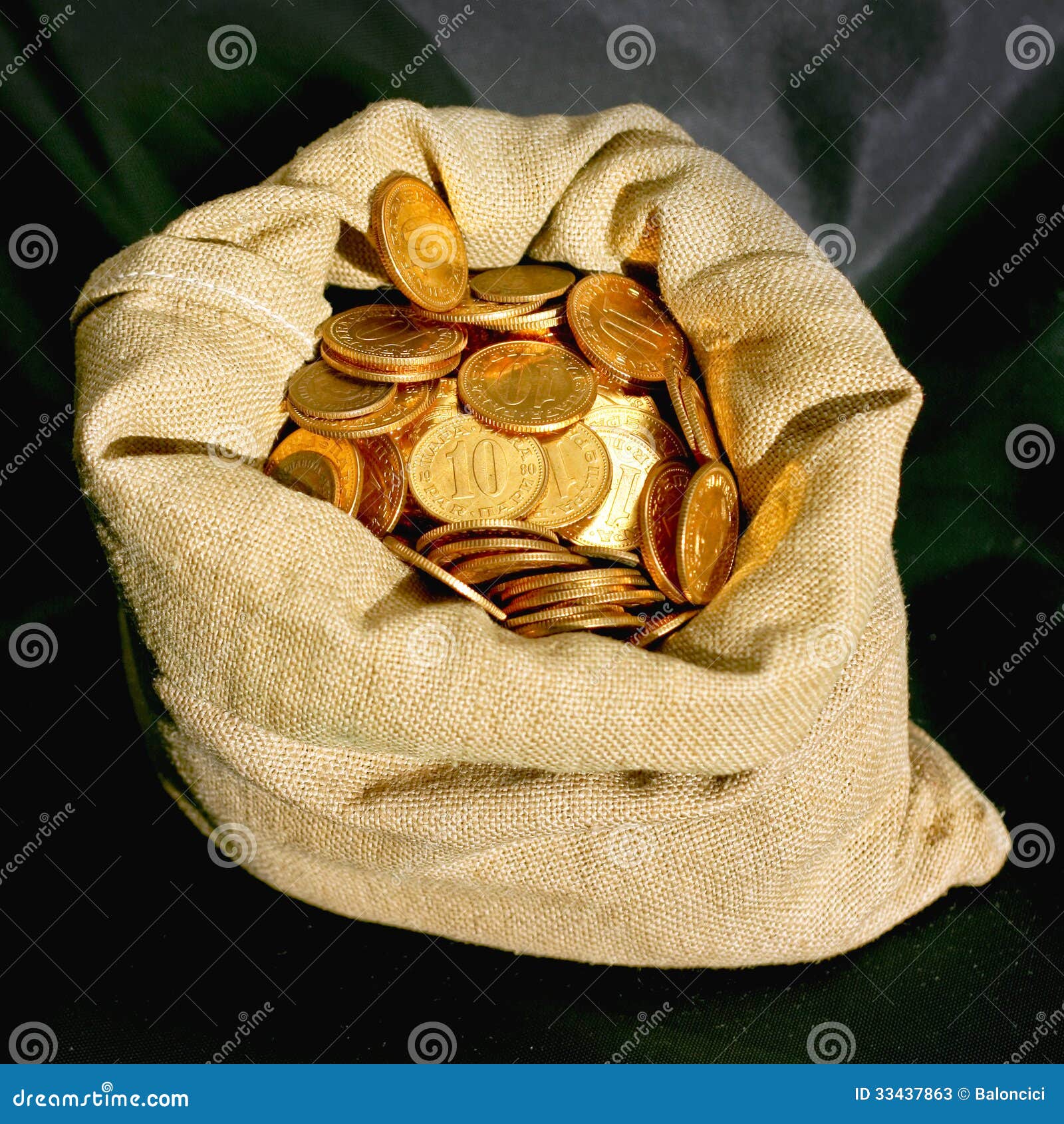 Geldzak stock afbeelding. Image of munt, geld, geldtas - 33437863