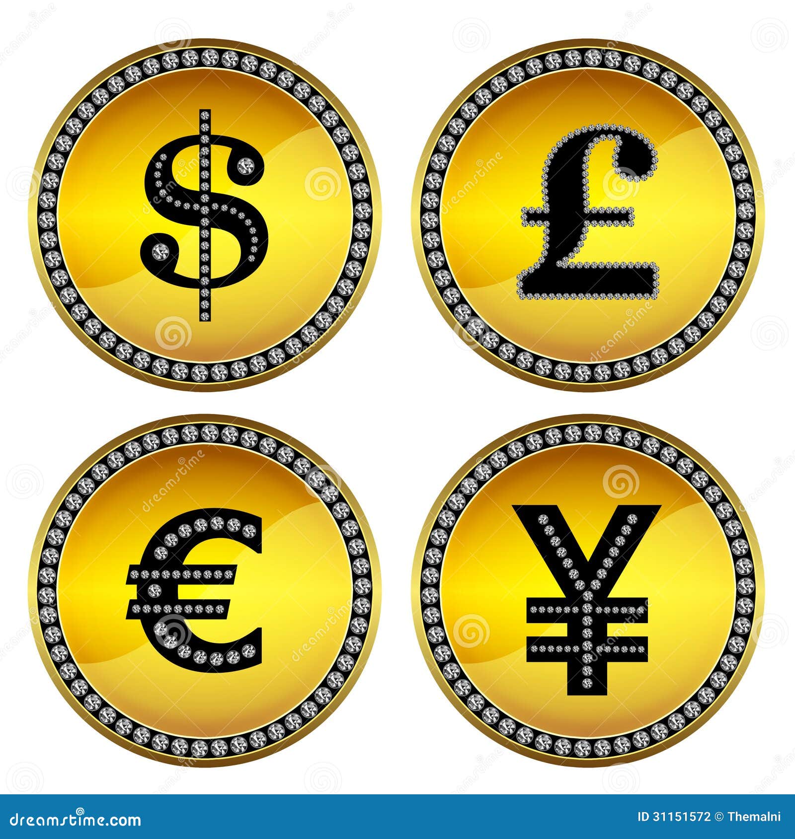 Geldzeichen stock abbildung. Illustration von gold, geld - 31151572