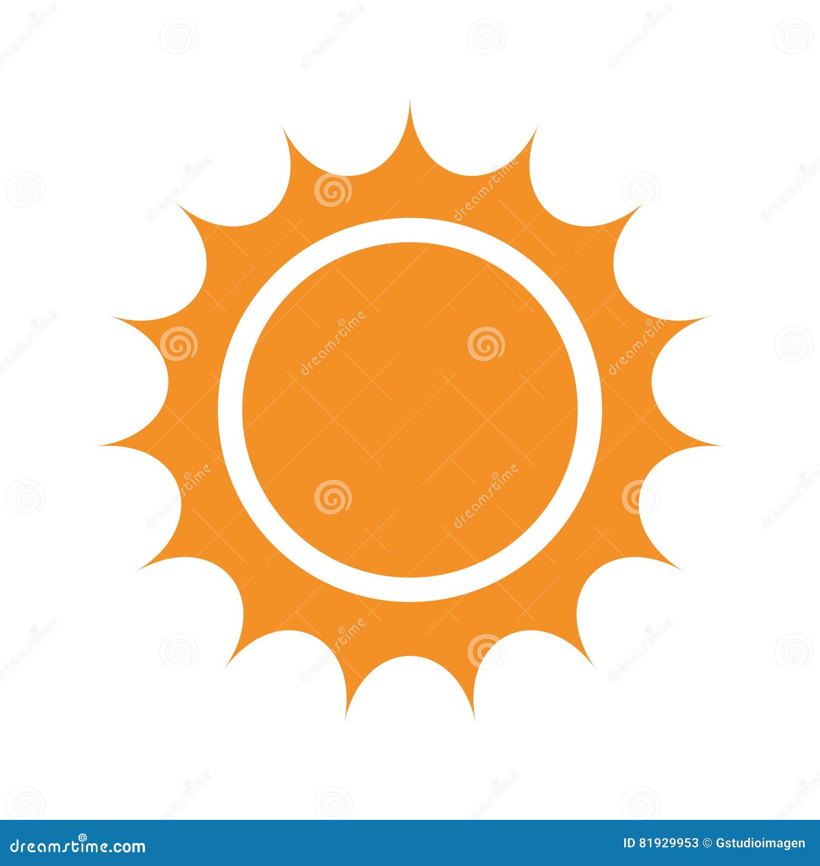 Gele Abstracte Zon, Grafische Vector Vector Illustratie - Illustration ...