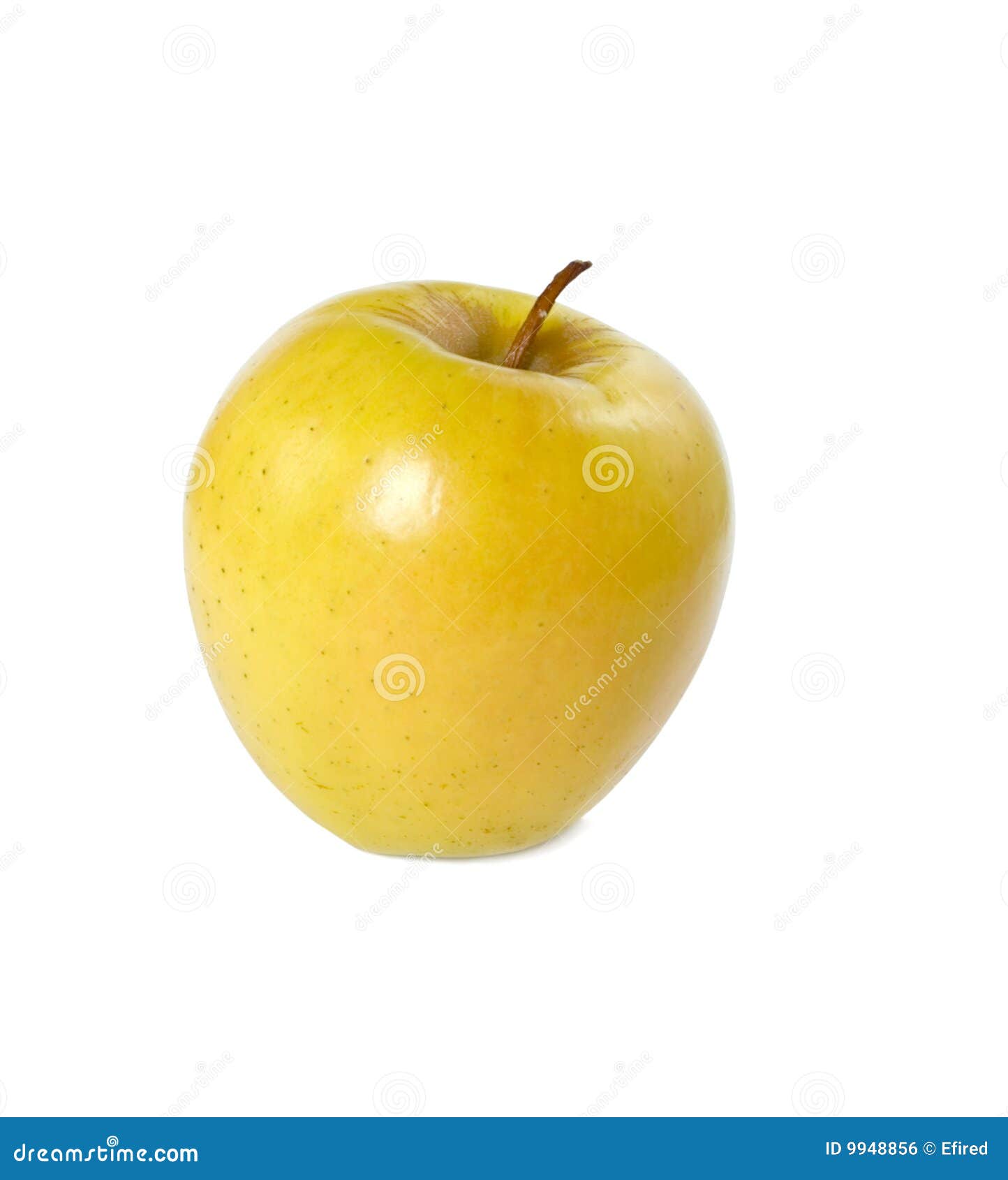 Gele appel stock foto. Image of sluit, voorwerp, organisch - 9948856