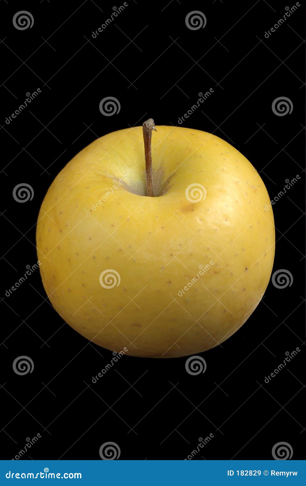 Gele Appel over Zwarte stock afbeelding. Image of geïsoleerd - 182829