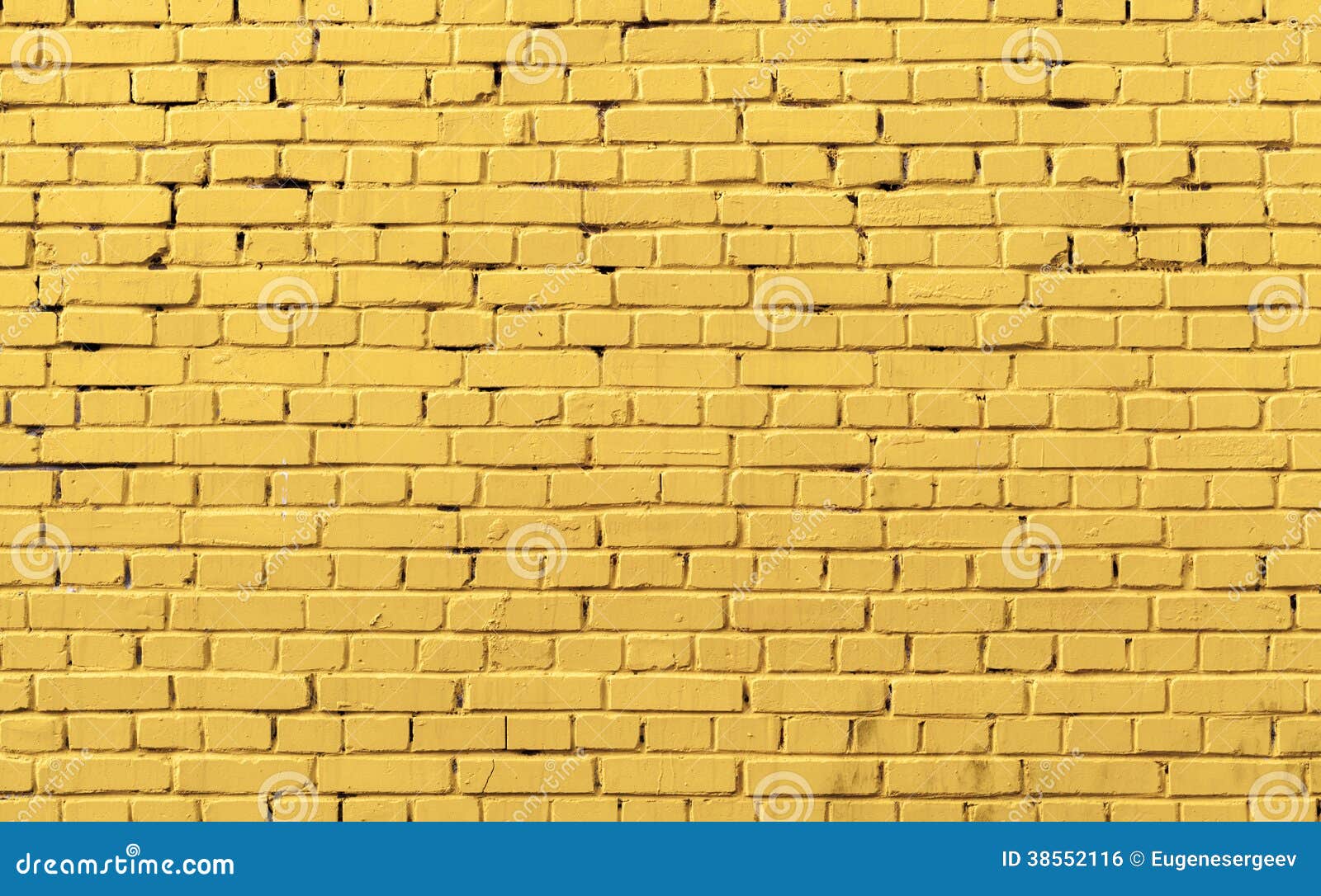 Gele Bakstenen Muur Achtergrondfototextuur Stock Foto - Image of ...
