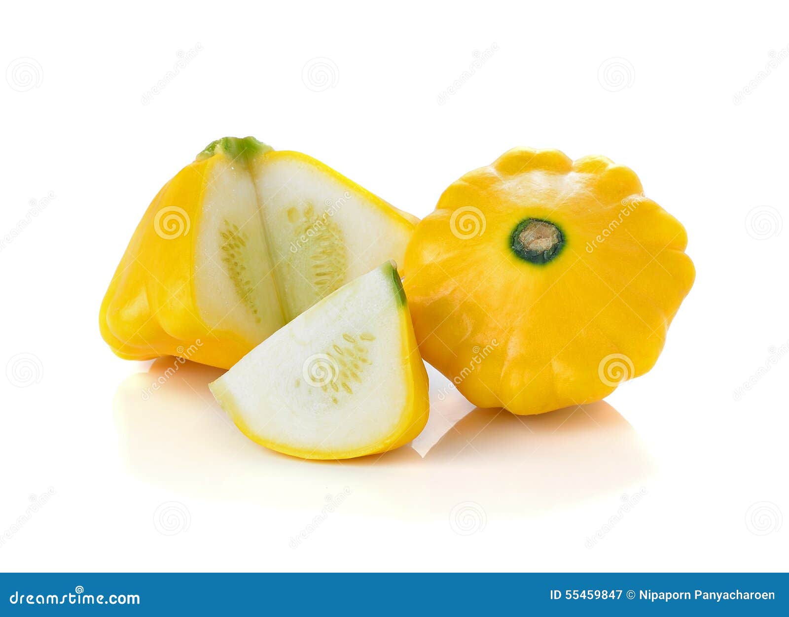 Gele Courgette of Sommer Pompoen Stock Afbeelding - Image of kleurrijk ...