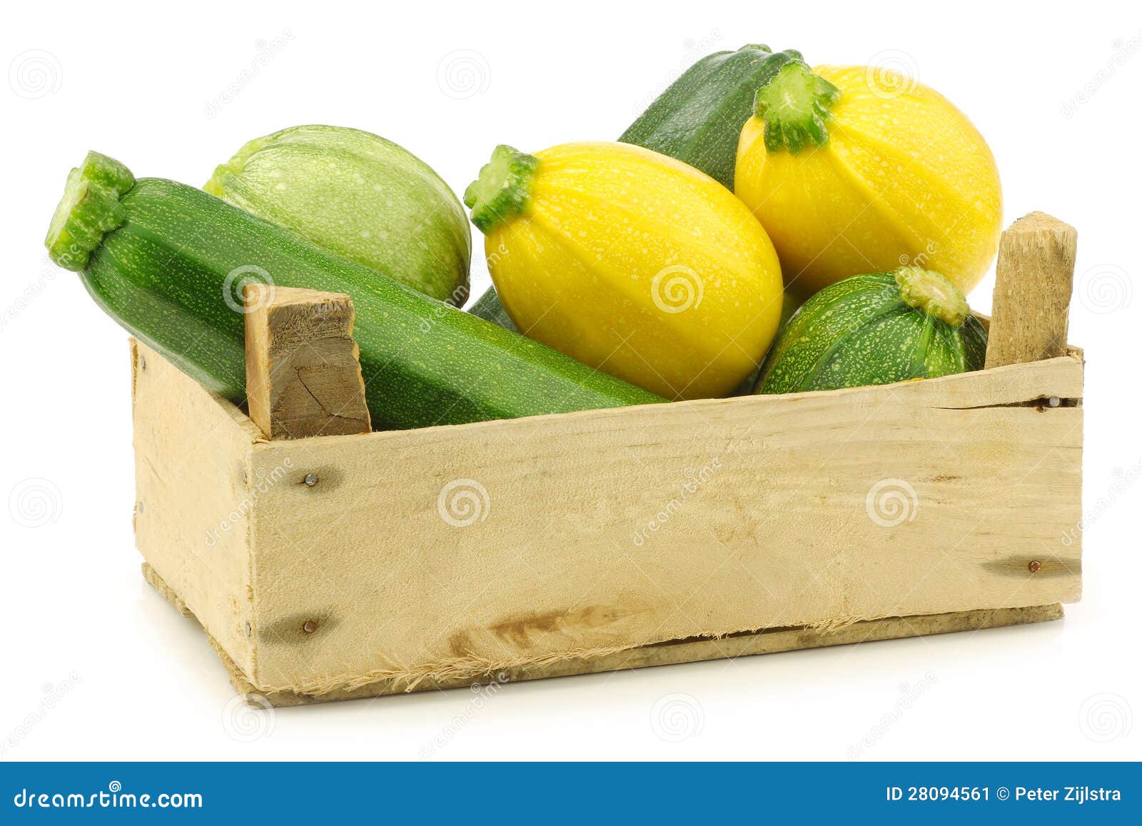 Gele En Groene Courgette (pepo Cucurbita) Stock Afbeelding - Image of ...