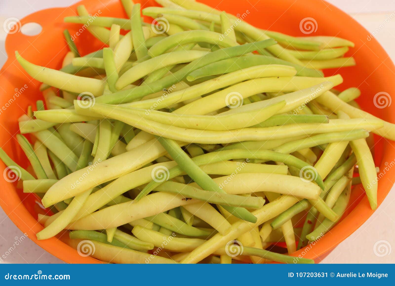 Gele Franse bonen stock afbeelding. Image of vitamine - 107203631