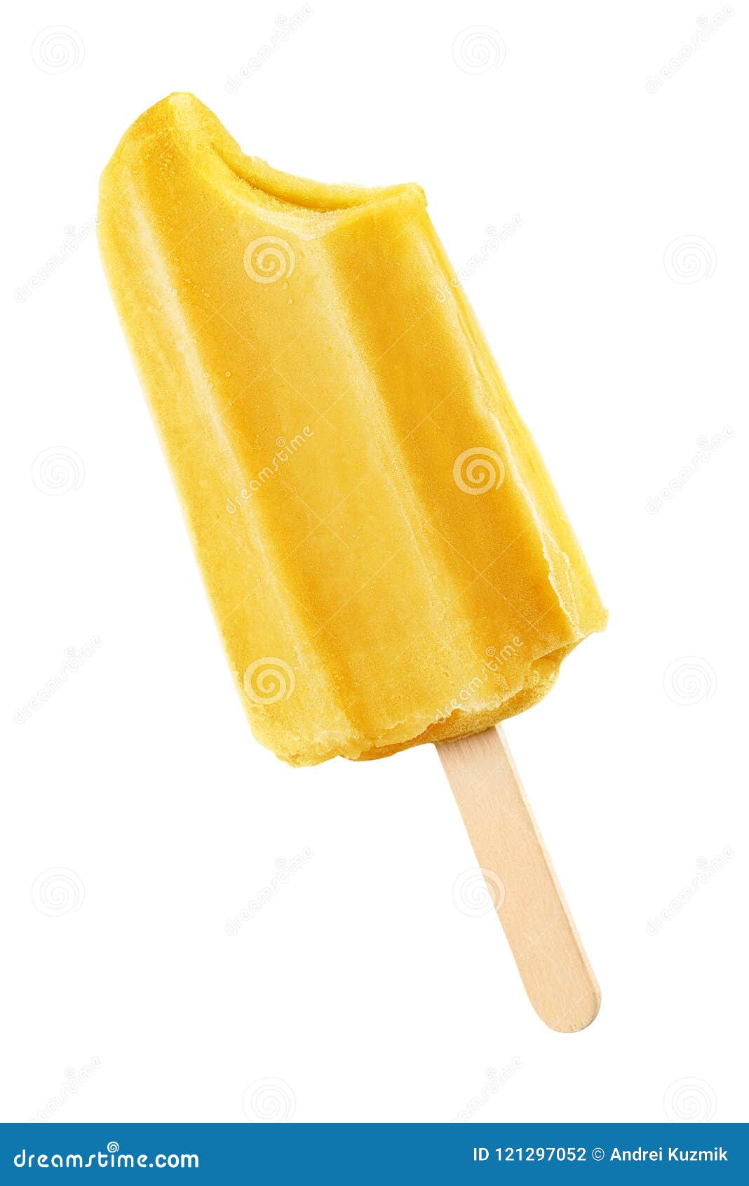 Gele geïsoleerd ijs pop stock foto. Image of lollie - 121297052