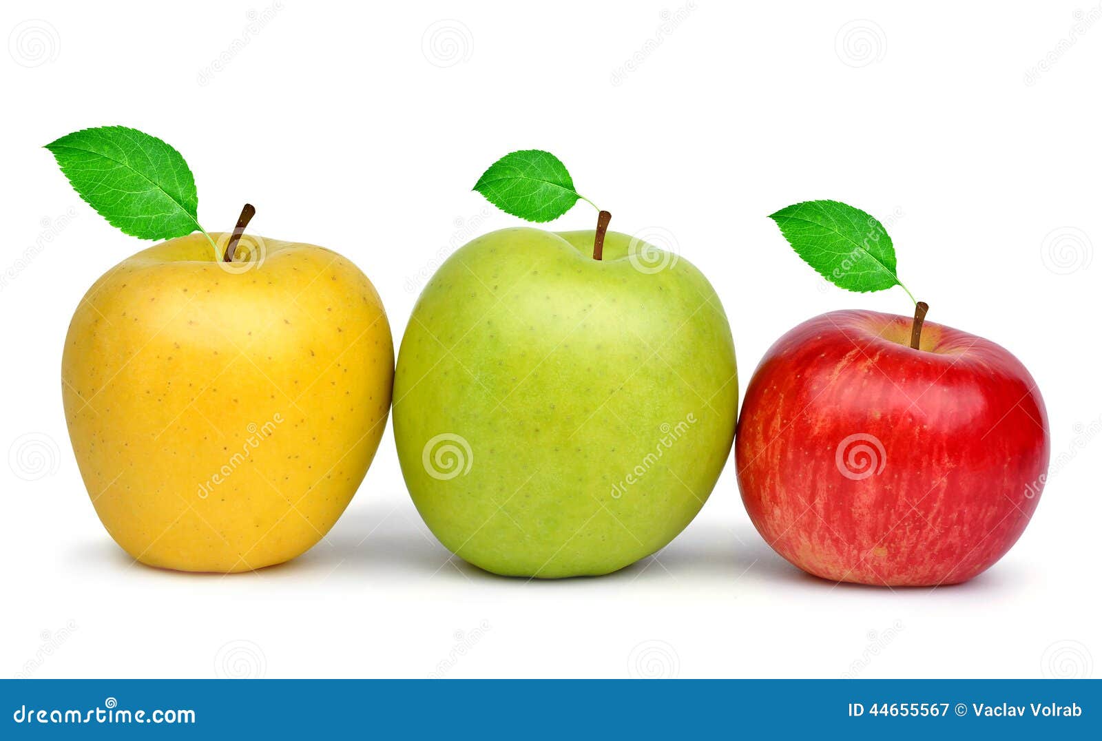 Gele, groene en rode appel stock afbeelding. Image of vrucht - 44655567