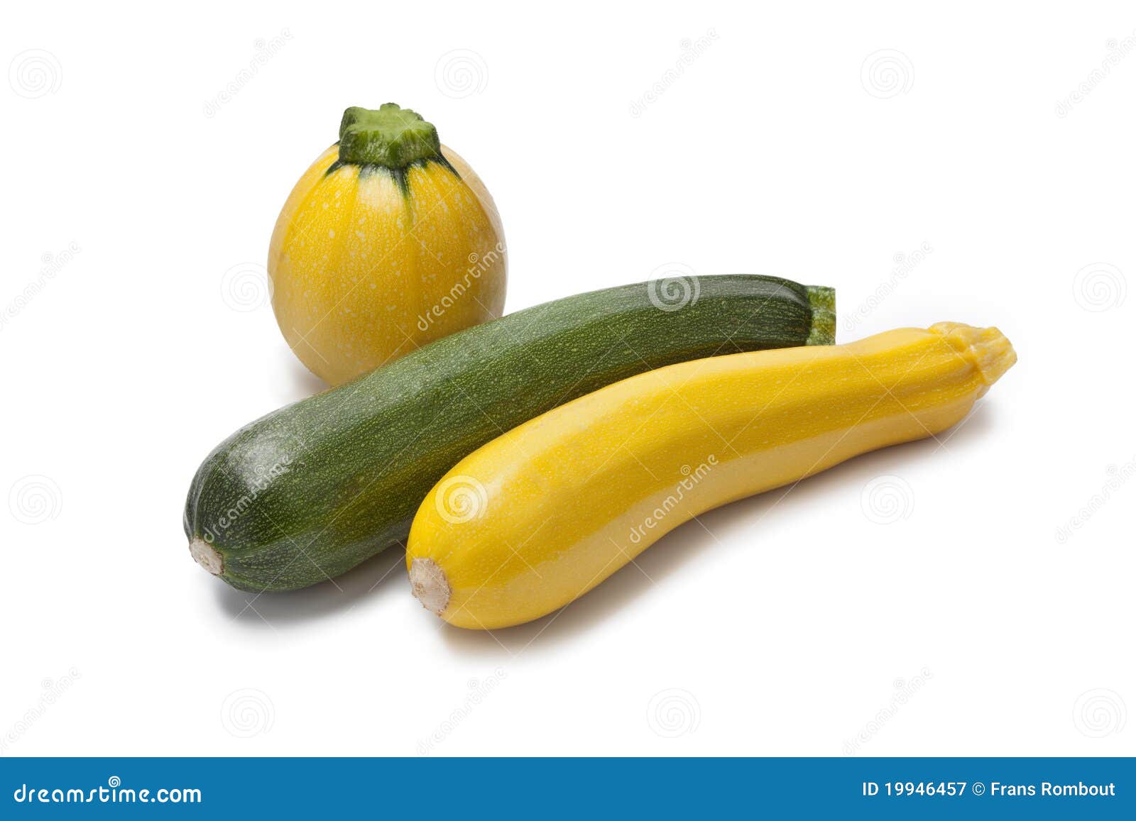 Gele, Groene, Ronde Courgette Stock Afbeelding - Image of voedsel, vers ...