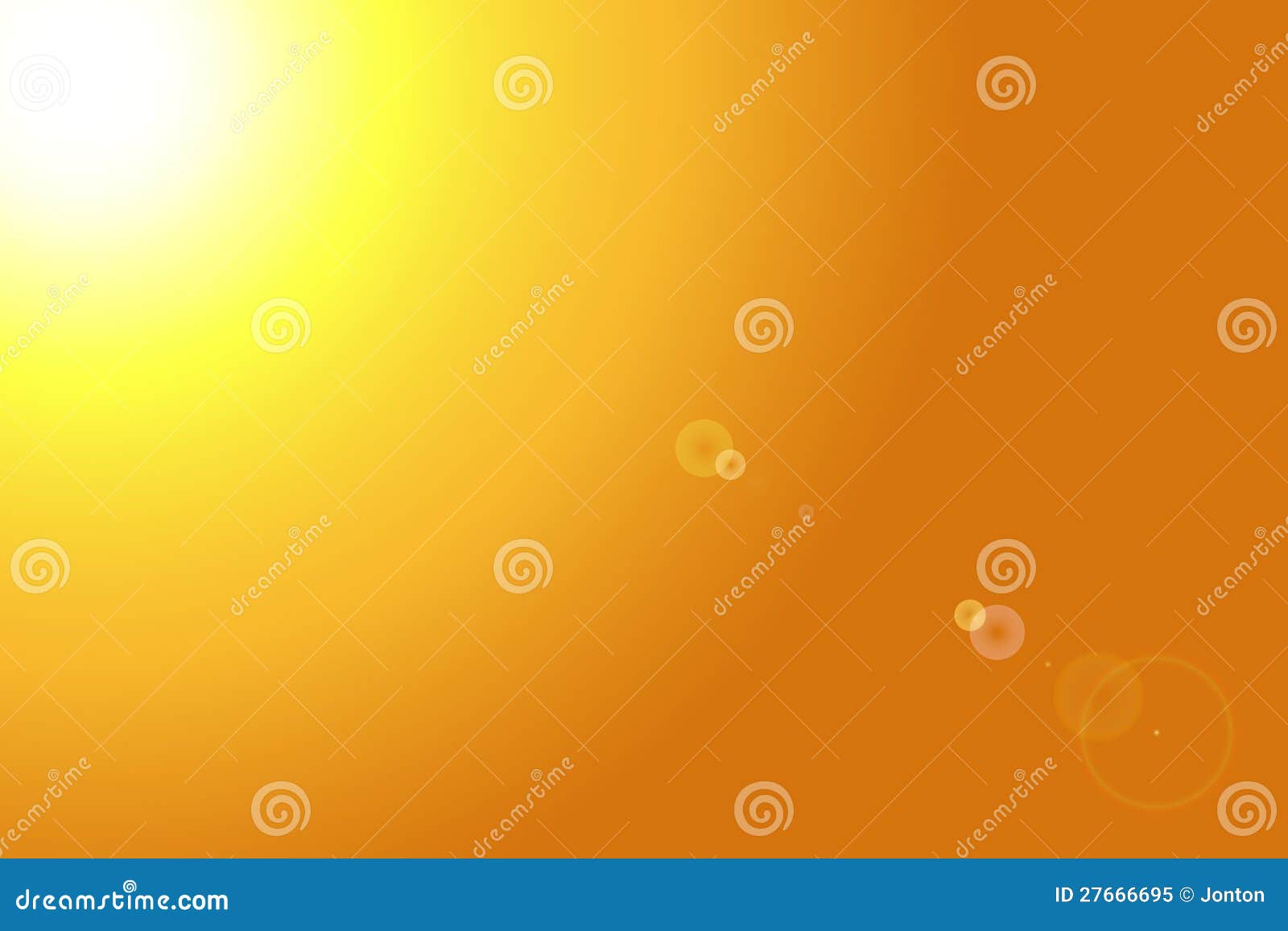 Gele Heldere Zon Met Lensgloed Stock Illustratie - Illustration of ...