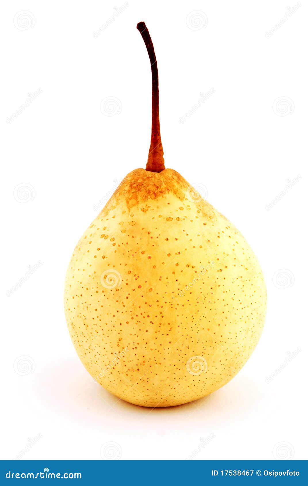 Gele peer stock afbeelding. Image of beeld, rood, voedsel - 17538467