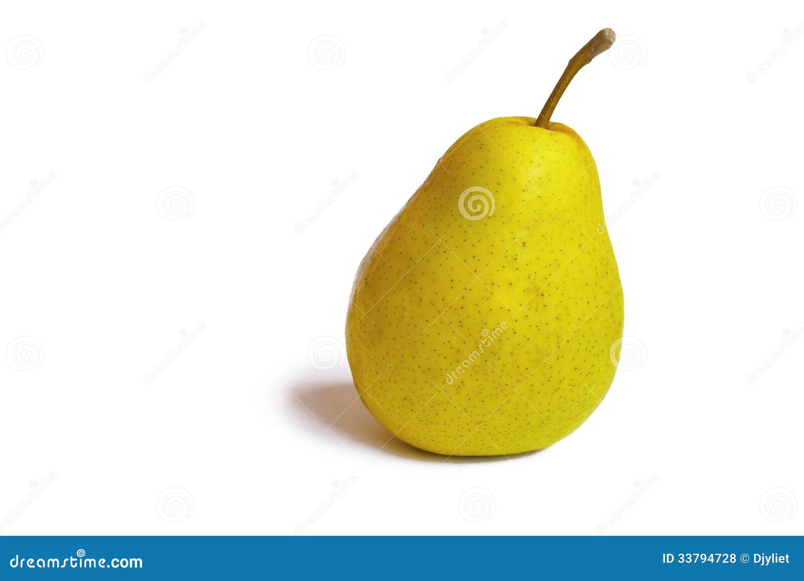 Gele peer op wit stock foto. Image of peer, volledig - 33794728