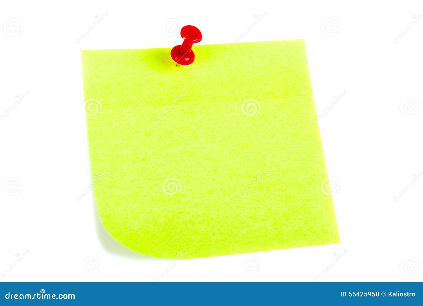 Gele Post-itnota Met Rode Duwspeld Stock Foto - Image of bulletin ...