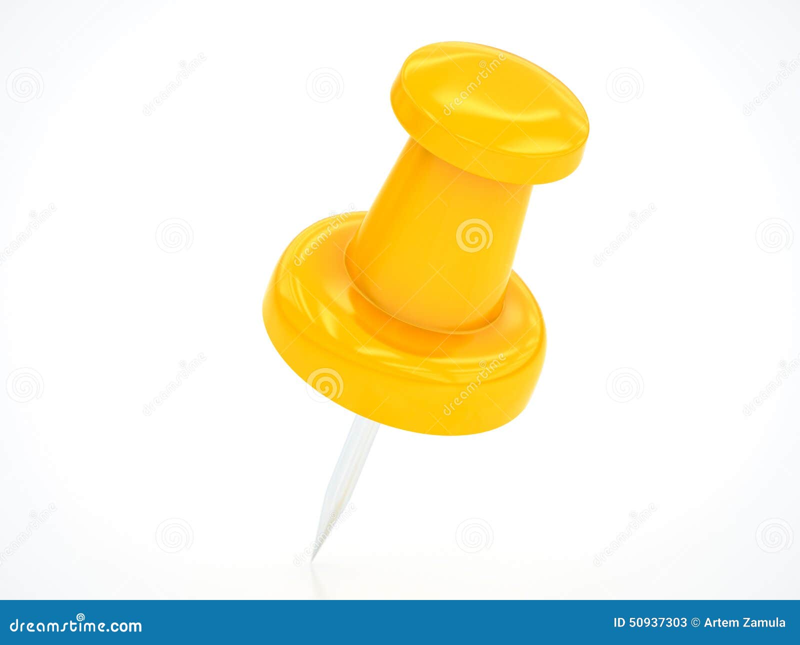 Gele punaise stock illustratie. Illustration of raad - 50937303