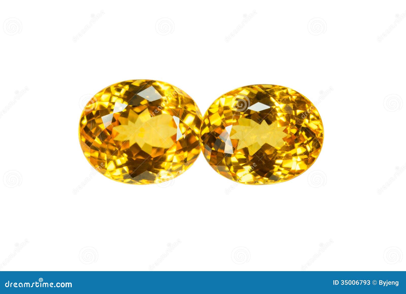 Gele saffier stock afbeelding. Image of fascinatie, diamant - 35006793