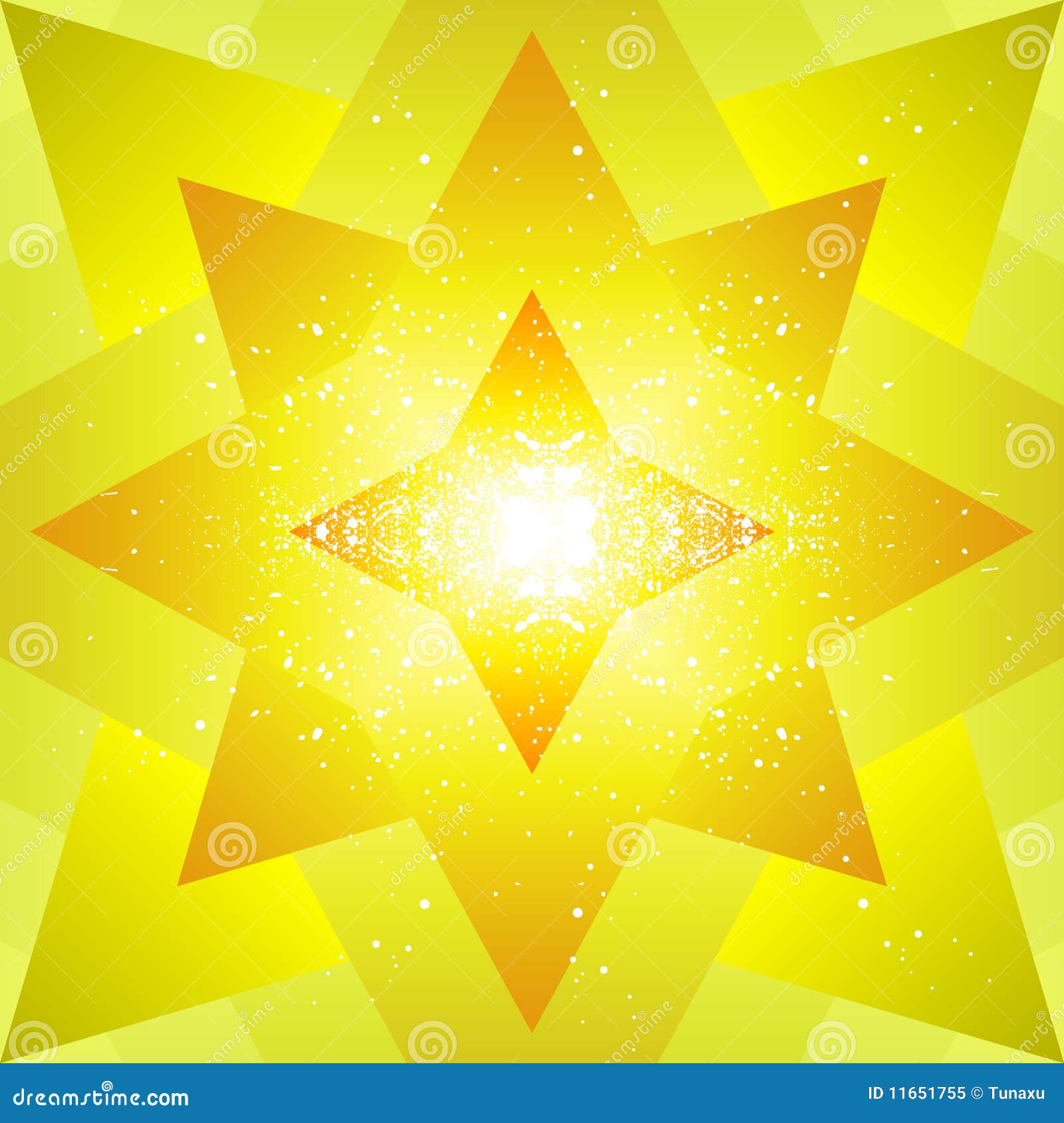 Gele ster vector illustratie. Illustration of werveling - 11651755