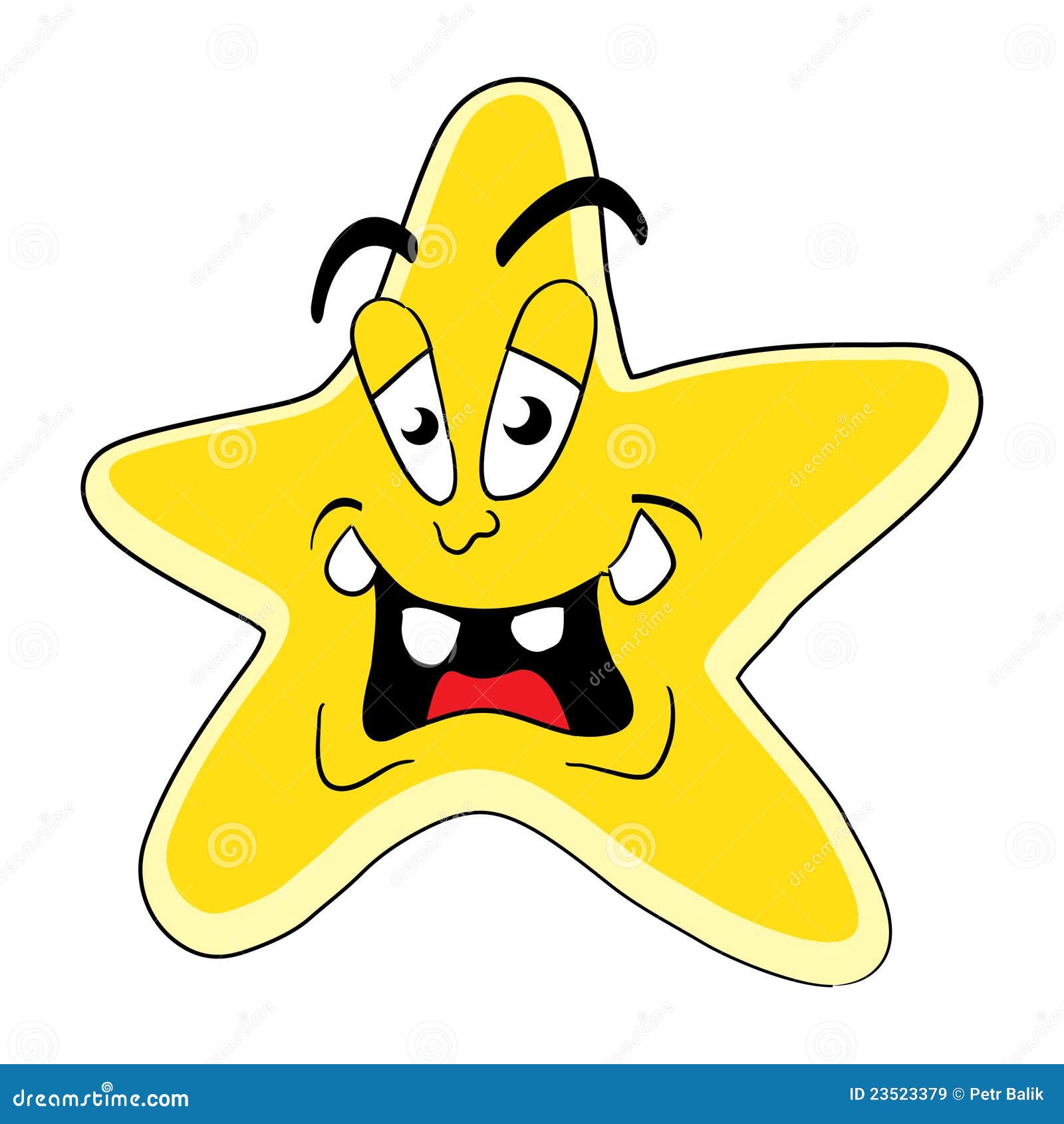 Gele ster stock illustratie. Illustration of leeg, energie - 23523379