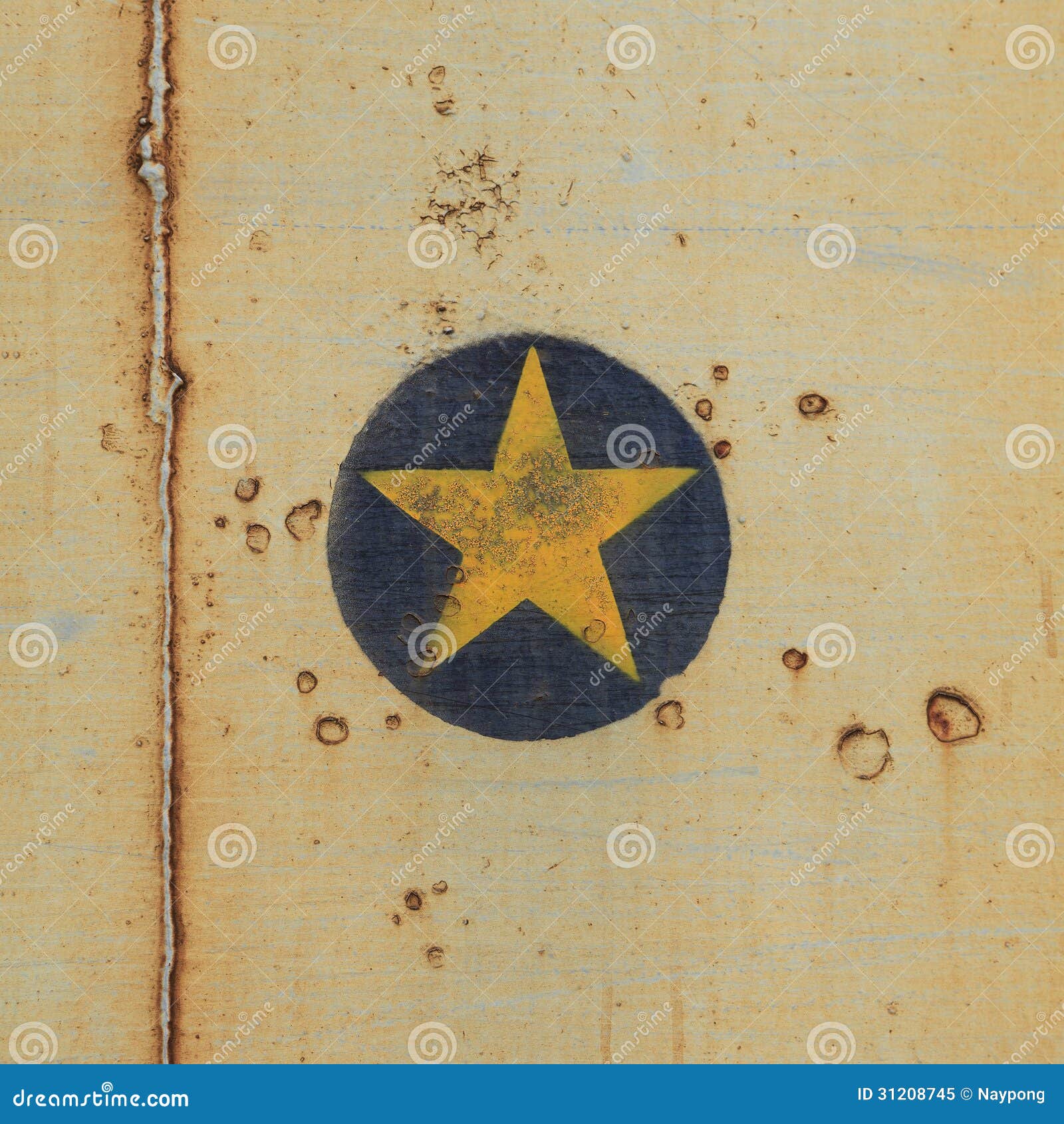 Gele ster stock afbeelding. Image of blad, moeilijk, ijzer - 31208745