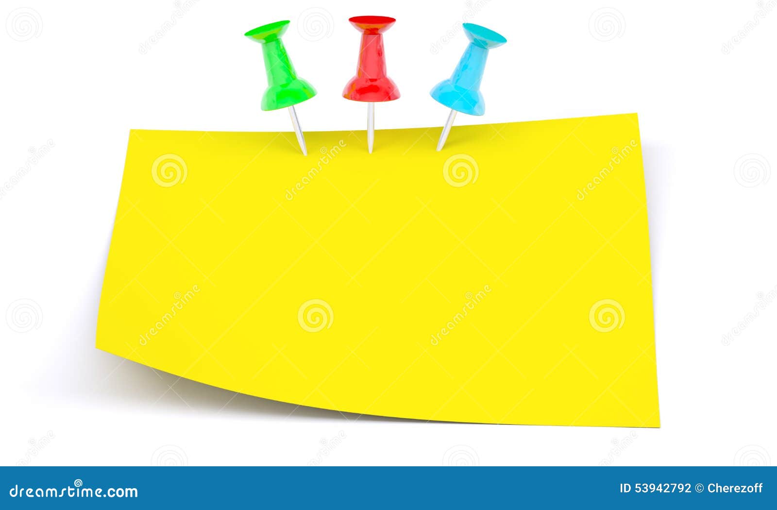 Gele Sticker Met Tekeningsspelden Stock Foto - Image of nota, stok ...