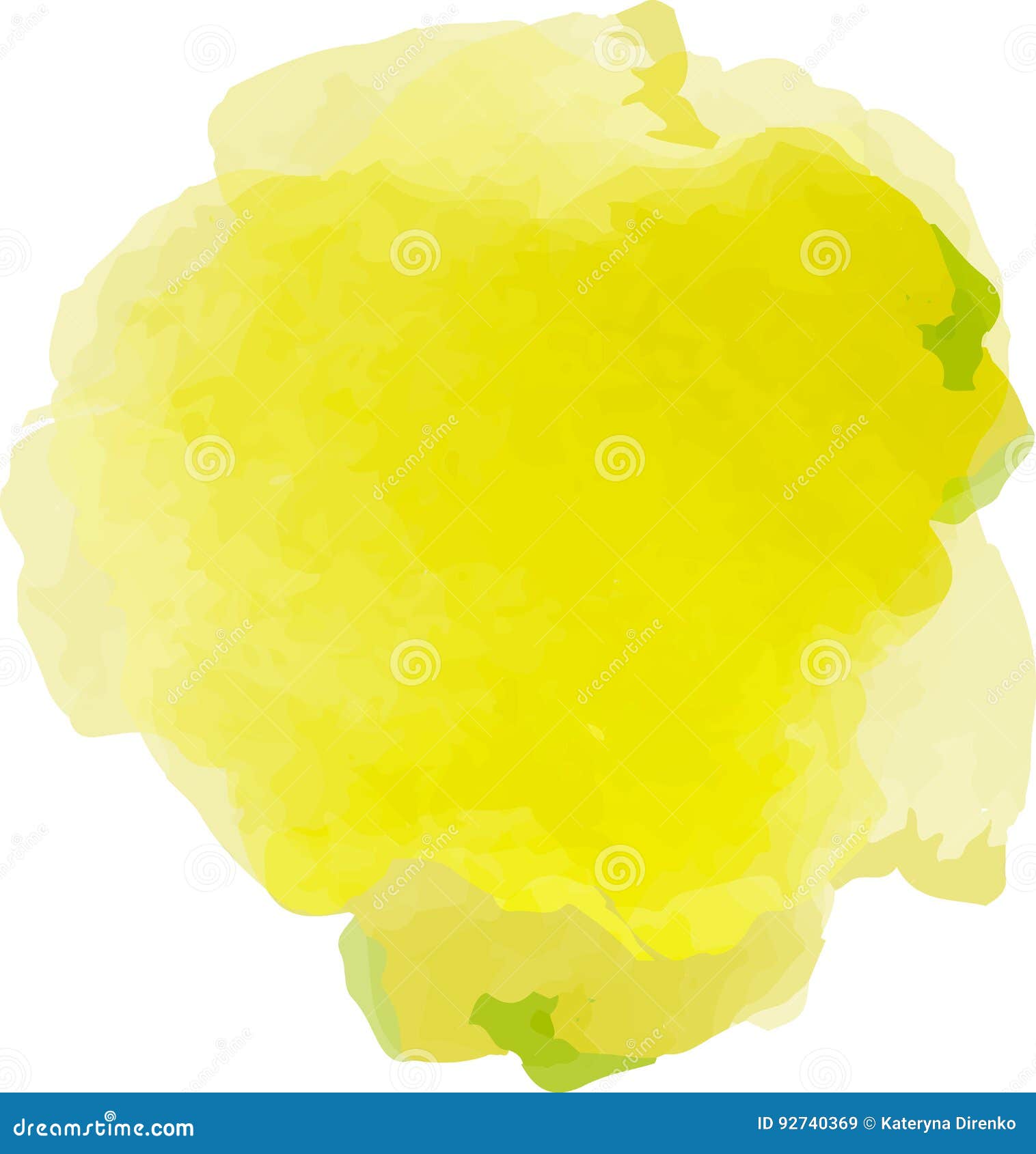 Gele Vlek - Illustratieabstractie Stock Illustratie - Illustration of ...