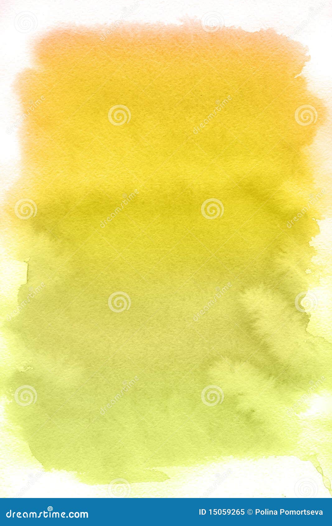 Gele Vlek, Waterverf Abstracte Achtergrond Stock Illustratie ...